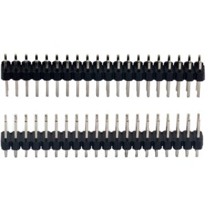 20pcs Break-Away 0.1" 2x20-pin Strip Dual Male Headers for Raspberry Pi Zero GPIO (Long 11mm / 0.43")