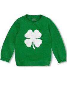 st patricks toddler clover shamrock knitted pullover irish sweater party lucky sweatshirt green 2 years