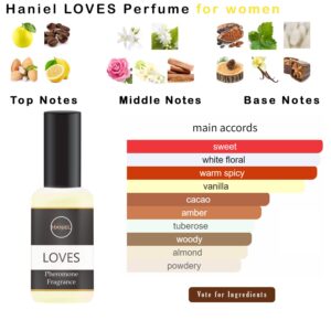 Haniel Great Perfumes For Women, Long Lasting Perfume Oil Spray For Women Girls, Womens Fragrances, Luxury Love Scent