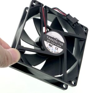 LEYEYDOJX New Quiet Cooling Fan Compatible with Tianxuan TX8025L12S Refrigerator Power Fan DC 12V 0.08A 8CM 8025 0.96W 2-Wire 2800 RPM