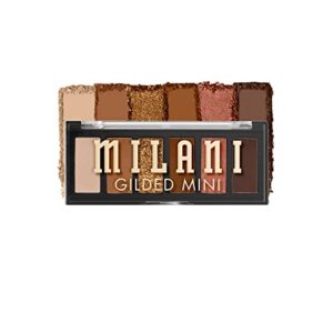 milani gilded mini eyeshadow palette with 6 matte & shimmer hues - champagne problems