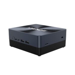 hyundai mini pc - intel core i5, 8gb ddr4 ram, 256gb m.2 ssd, windows 10 pro mini desktop computer, dual-band wifi, bluetooth, 2k uhd, dual display support, black