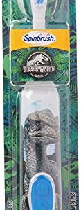 Arm & Hammer Spinbrush Kids Battery Powered Toothbrush, Jurassic World, Design May Vary (Pack of 2)