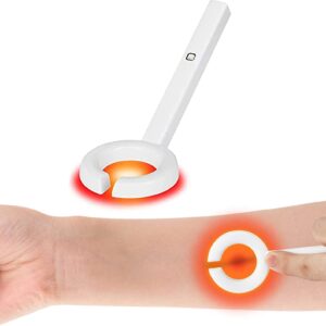 WIKINK Hand-Held Vein Finder, Vein Illumination Detector On Various Skin, Adults Children Vein Scanner, Easy Finding Subcutaneous Veins, for Phlebotomy Hospital Clinic