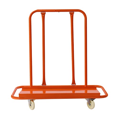 Drywall Cart Drywall Sheet Carts Heavy Duty Plasterboard Trolley w/Four Wheels Service Dolly for Handling Sheetrock Sheet Panel Trolley Plate Dollies Panel Truck,2200lbs Load