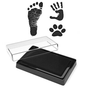 baby hand and footprint kit,newborn baby clean ink pad kit,inkless print kit pet paw stamp print kit for baby feet and hands, family keepsake