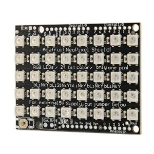 naroote color light development board, 40 bit ws2812b 5050 rgb led full color integrated controller for bars