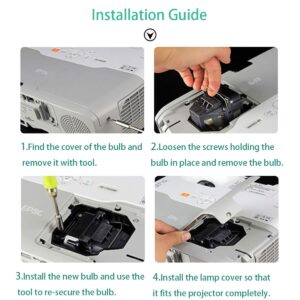 Xmukrist Original Genuine SP.78V01GC01 Replacement Projector Lamp Bulb with Housing for Optoma HDH29ST UHD30 UHD50 UHD50X UHD51 UHD51A UHD51ALV UHD52ALV UHD550X UHD60 UHD65 Projector(OEM Bulb Inside)