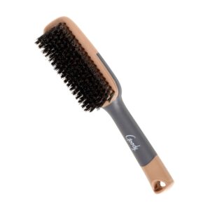 Goody Detangle It Boar Bristle Hair Brush, Use as a Detangling Brush or Styling Brush, Conditions & Boosts Shine, Helps Tackle Knots & Reduce Frizz, For Wet or Dry Hair, Brown/Grey