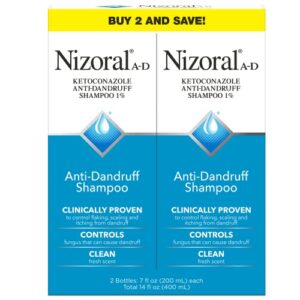 nizoral anti-dandruff shampoo fresh scent 14 fl oz (7 oz. each, pack of 2)