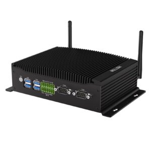 histton fanless industrial mini pc core i7-10810u, 16gb ram 128gb m2. ssd, 2 rs232/485 com, dual hd+dp 4k triple display, 2 lan, 6 usb, gpio, wifi, bt 4.2, mini pc windows 11 pro, support linux/ubuntu