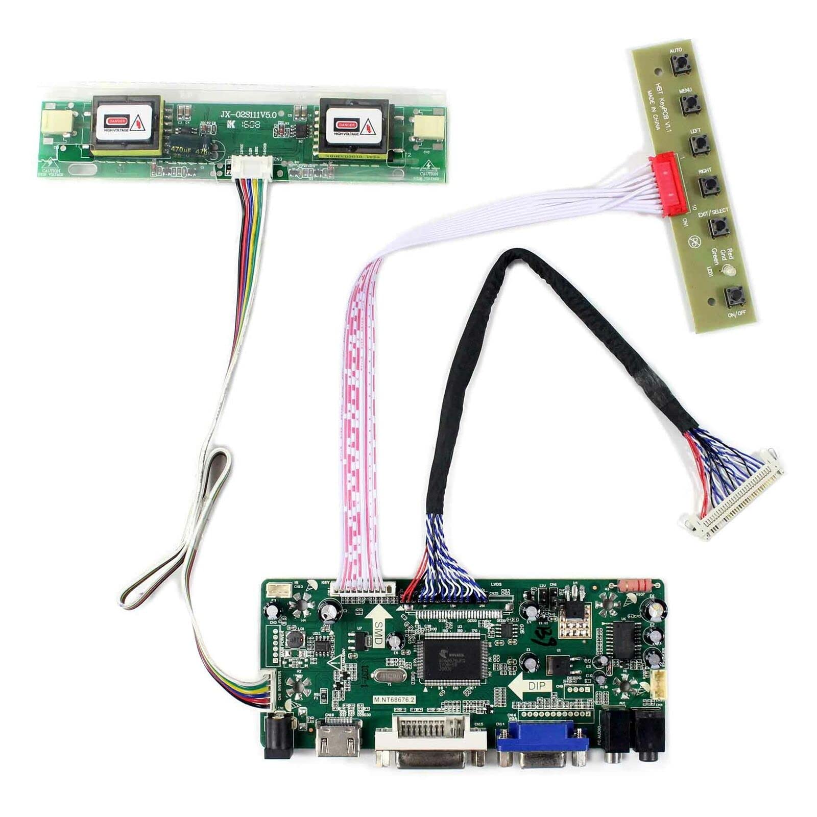 A-MIND HD-MI VGA LCD Controller Board Work for M170ETN01.1 17" 19" 1280x1024 M170EG01 LTM170EU LM190E02 HSD190ME12 TFT-LCD Screen Panel Replacement