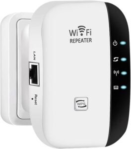 wifi extender signal booster up to 3000sq.ft and 26 devices, wifi range extender, wireless internet repeater, long range amplifier with ethernet port, 1-tap setup, access point