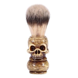 shaving brush,shave brush for men,men's beard shaving brush, shaving cream brush, make up skull head, hair salon, beard shaving brush for hair salon,home,men's grooming tool