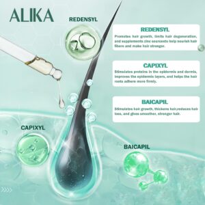 ALIKA Hair Growth Serum - Scalp Treatment for Hair Loss, Grow Gorgeous Hair for Women and Men, Suitable for Dry, Oily, Normal Scalp (50ml)