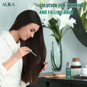 ALIKA Hair Growth Serum - Scalp Treatment for Hair Loss, Grow Gorgeous Hair for Women and Men, Suitable for Dry, Oily, Normal Scalp (50ml)