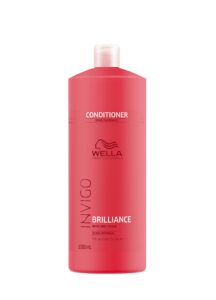 wella professionals invigo brilliance conditioner | for coarse colored hair| color protecting & color vibrancy conditioner| 33.8 fl oz