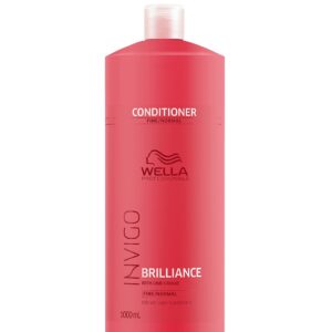 Wella Professionals Invigo Brilliance Conditioner | For Coarse Colored Hair| Color Protecting & Color Vibrancy Conditioner| 33.8 Fl Oz