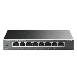 8 port gigabit ethernet switch | desktop/wall-mount | plug & play | fanless | sturdy metal | limited lifetime protection | 802.1p/dscp qos & igmp (renewed)