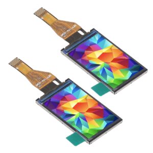 ips display module, 2pcs st7789v drive non radiation 135x240 resolution ips display module compact spi interface saturated energy saving for controller board