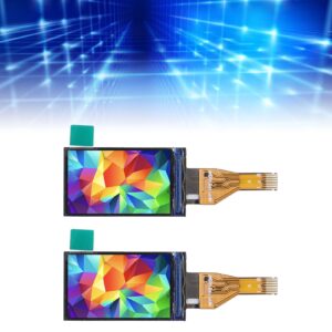 IPS Display Module, 2Pcs ST7789V Drive Non Radiation 135x240 Resolution IPS Display Module Compact SPI Interface Saturated Energy Saving for Controller Board