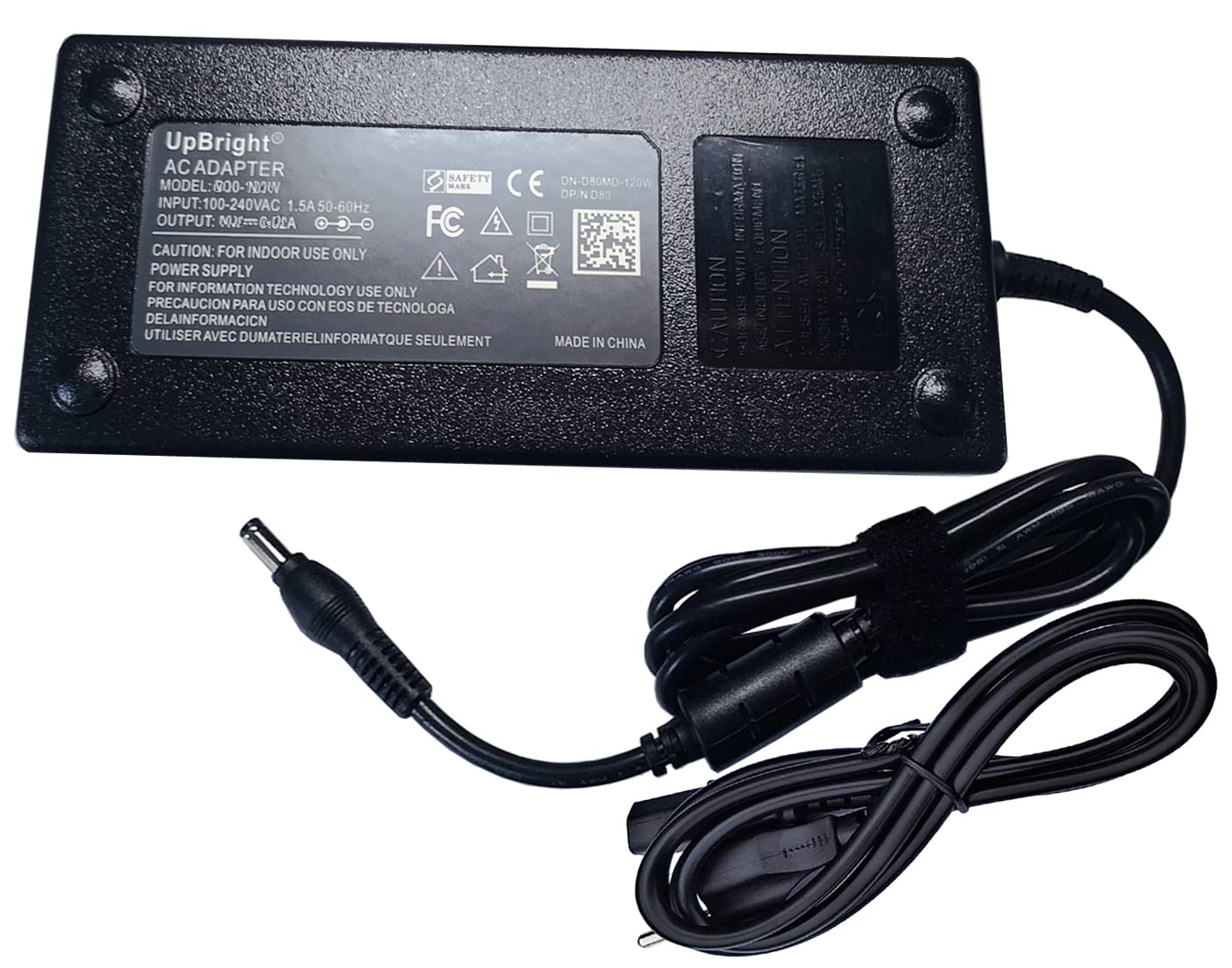 UpBright 19.5V AC/DC Adapter Compatible with HPE HP ProLiant MicroServer Gen10 Plus G10 TPS-F033 P16006-001 P16005-001 P54644-001 P54649-001 Tower Server LITEON PA-1181-28 P19429-001 P13849-201 Power