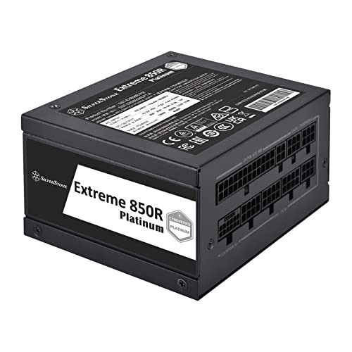 SilverStone Technology Extreme 850R Platinum Cybenetics Platinum 850W SFX12V 4.0 (ATX 3.0) & PCIe 5.0 SFX Power Supply, SST-EX850R-PM