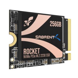 sabrent rocket 2230 nvme 4.0 256gb high performance pcie 4.0 m.2 2230 ssd [sb-2130-256]