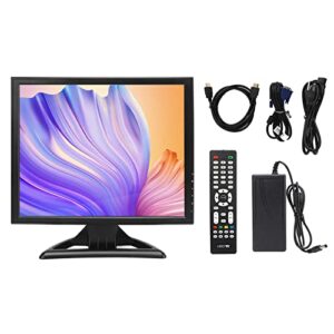 LED Computer Monitor, 17 Inch PC Monitor HD 720P 1080P Multimedia Interface Dual Speakers for Laptop Monitoring (US Plug)