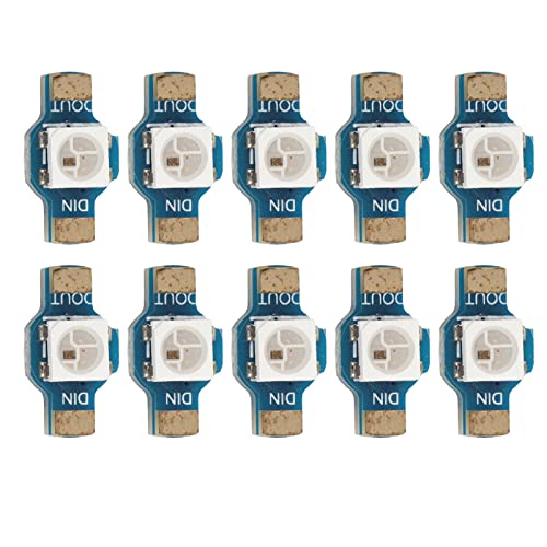 WS2812 RGB LED Module, Low Drive Voltage Simple Circuitry 10Pcs WS2812 LED Module PCB for Microcontroller