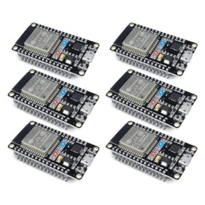 6-pack esp-wroom-32 development board, aideepen 30pin esp32s esp-wroom-32 board 2.4ghz dual-core compatible with arduin, nodemcu,and micropython