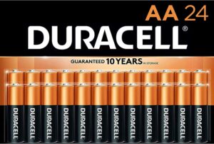 duracell - coppertop aa alkaline batteries - long lasting, all-purpose double a battery for household and office – 72 count