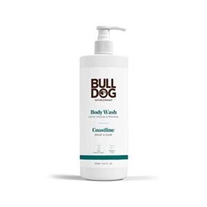 bulldog mens skincare and grooming body wash, coastline, 16.9 fluid ounce