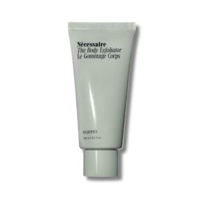 nécessaire the body exfoliator. eucalyptus. aha/bha/pha. resurface skin. smooth kp and rough patches. hypoallergenic. dermatologist-tested. 180 ml / 6.1 fl oz