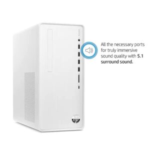 HP 2022 TP01 Pavilion Business Desktop Intel 12th Gen 6-Core i5-12400 64GB RAM 1TB PCIe SSD 2TB HDD Intel UHD Graphics HDMI VGA USB-C WiFi AX BT RJ-45 Windows 10 Pro w/RE USB