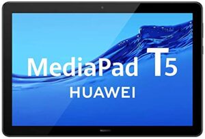 huawei mediapad t5 tablet - 10.1" wifi + 4g lte - 3 gb ram - 32 gb ssd - android 8.0 oreo - black - microsd supported gsm unlocked (renewed)