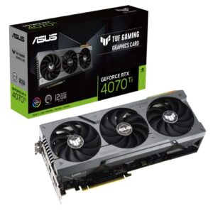 asus tuf gaming nvidia geforce rtx™ 4070 ti gaming graphics card (pcie 4.0, 12gb gddr6x, hdmi 2.1a, displayport 1.4a)