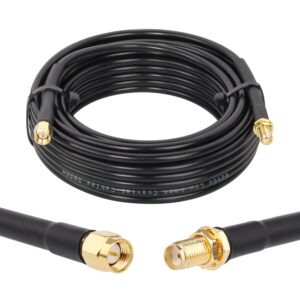 xrds -rf sma cable, sma male to sma female cable 25 ft rg58 sma extension cable for sdr equipment antenna ham radio,3g 4g lte antenna,ads-b,gps and etc