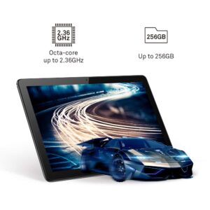 Huawei Mediapad T5 Tablet - 10.1" WiFi + 4G LTE - 3 GB RAM - 32 GB SSD - Android 8.0 Oreo - Black - microSD Supported GSM Unlocked (Renewed)