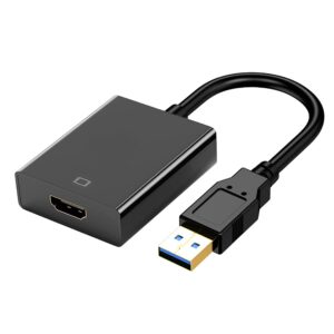 kupoishe usb 3.0 to hdmi adapter, monitor, pc, 1920x1080p, usb3.0, hot plug