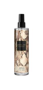 rachel zoe fearless - body mist for women - courageous and unapologetically bold - opens with verbena, cassis and mandarin orange - blends of bright citrus and tropical fruits - 10 oz