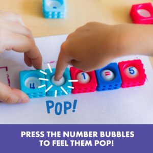 Educational Insights Number BubbleBrix - Toddler Learning Toys, Learn Numbers, Fidget Popper Learning Toys, Gift for Kids Ages 3+