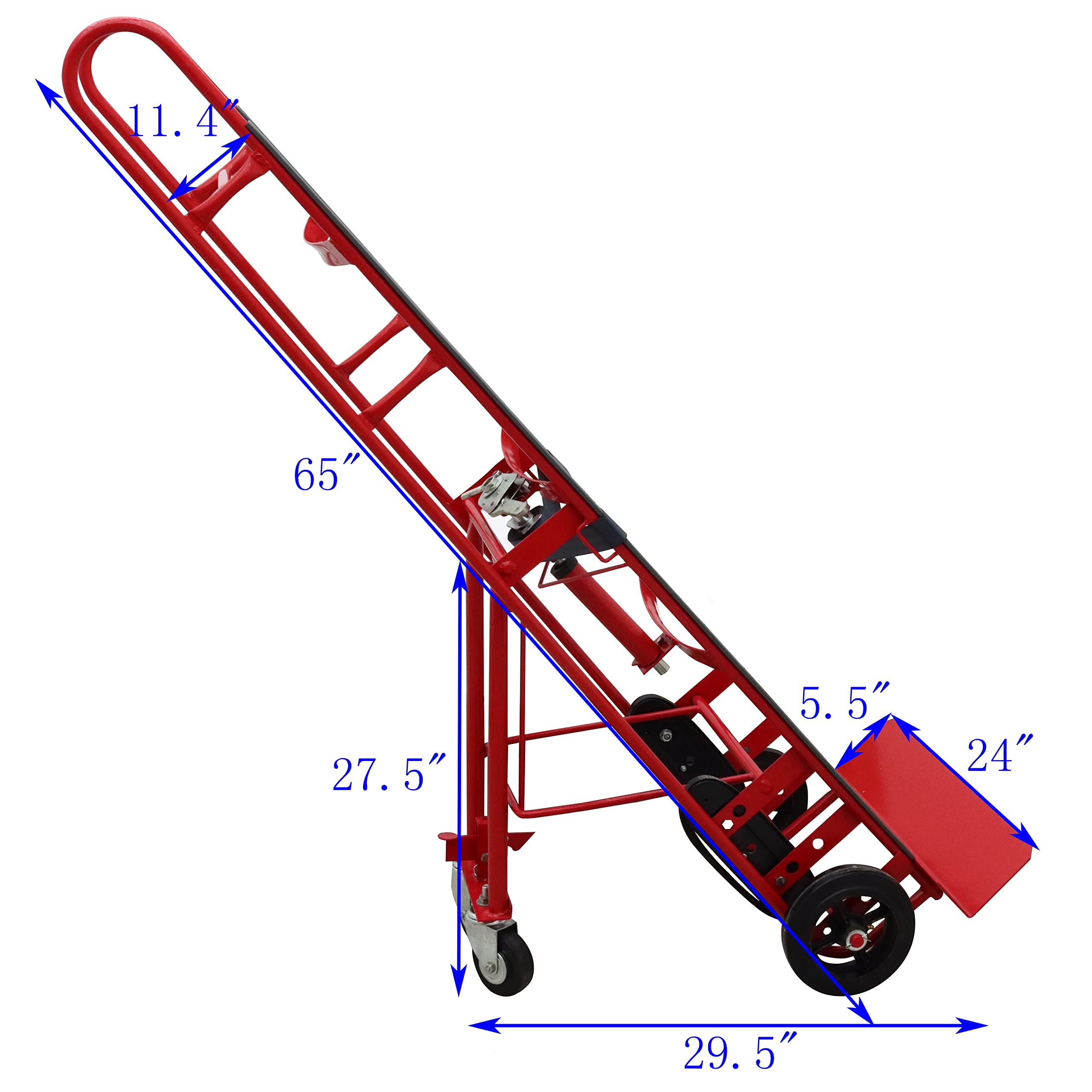 TECHTONGDA Hand Truck Heavy Duty Dolly Cart with Binding Band 550lbs