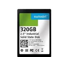 swissbit sfsa320gs2ak4to-i-8c-22p-std, solid state drive, 2.5" sata ssd, 320 gb, x-76, tlc 3d, 5 v