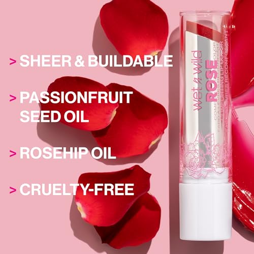 wet n wild Rose Comforting Glossy Natural Lipstick Red Soft 'N' Juicy