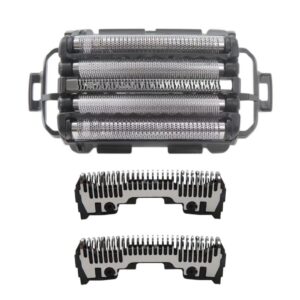 replacement outer foil and inner blade set for panasonic shaver wes9032p fit for arc5 5-blade shavers es-lv97-k, es-lv67-k, es-lv95-s, es-lv65-s