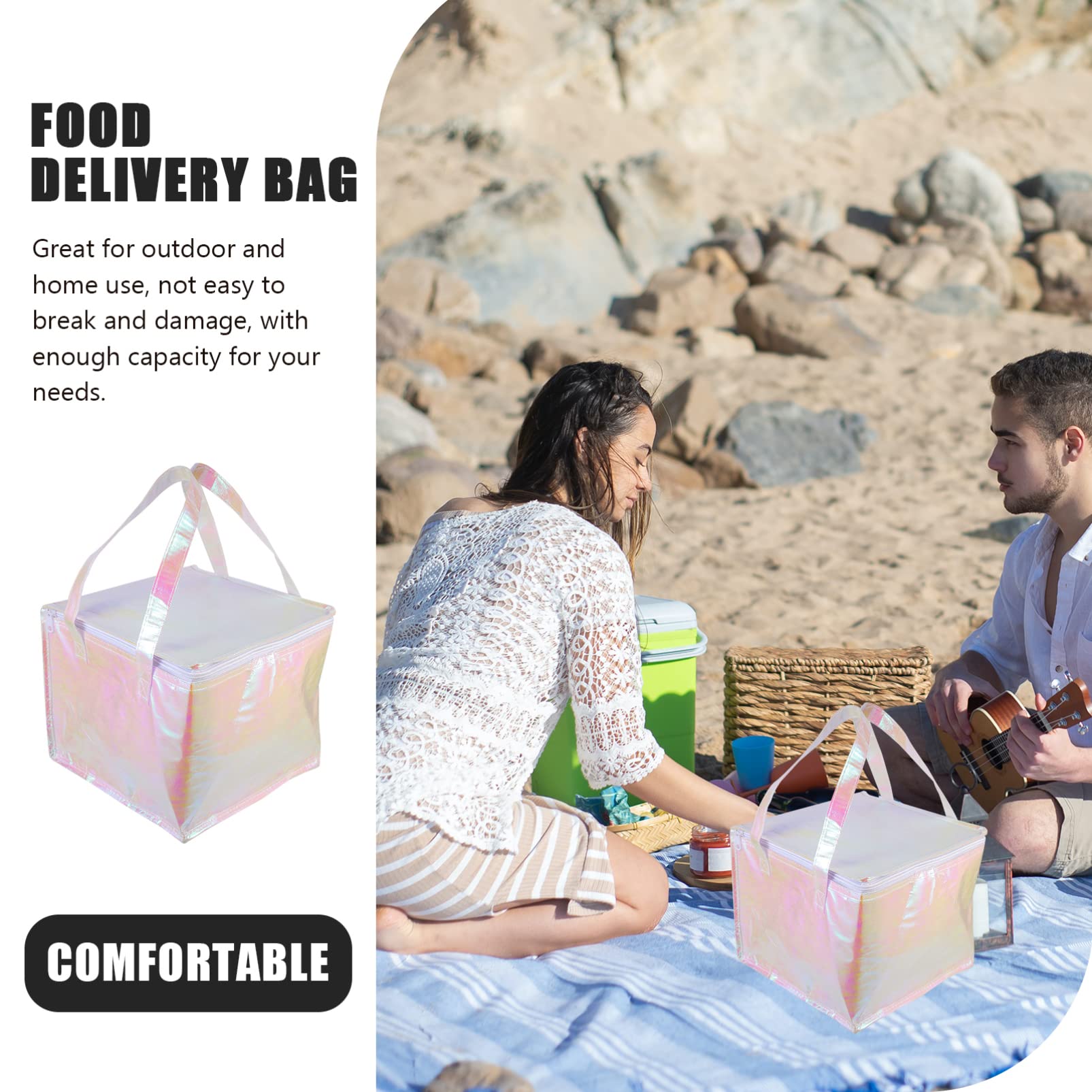 Luxshiny Insulation Bags Portable Grocery Bag Food Storage Bag Portable Food Bag Convenient Food Bag Grocery Bags Large Capacity Food Bag Multi-function Food Bag Food Warmer Grocery Bag