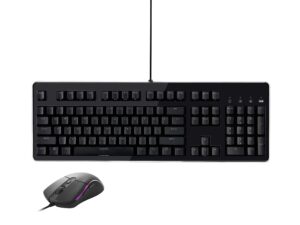 i-rocks combo｜red switches k76m custom silent mechanical gaming keyboard (black) bundle with m40e rgb wired gaming mouse (black)