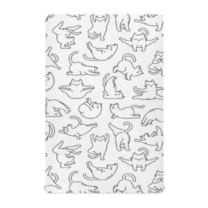 soft baby boy fitted crib sheets for baby girl cartoon cats standard crib sheets portable mini bassinets sheets