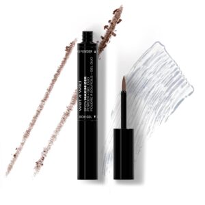 wet n wild ultimate brow | eyebrow maximizer powder + gel duo neutral brown